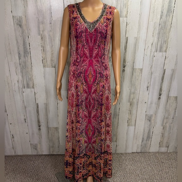 Reba | Dresses | Reba Elegant Paisley Maxi Dress | Poshmark
